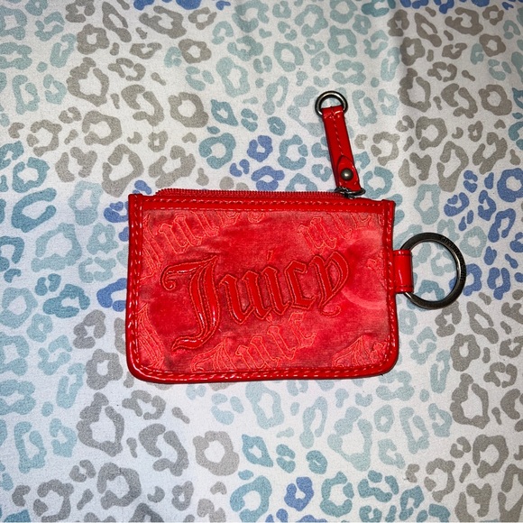 Juicy Couture | Bags | Vintage Red Juicy Couture Wallet Small Velour ...